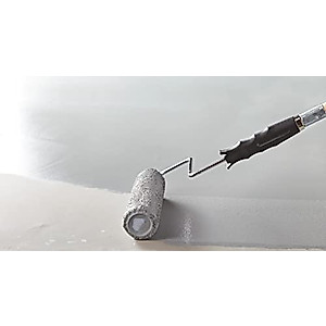 KILZ 1-Part Epoxy Acrylic Concrete and Garage Floor Paint, Interior/Exterior, Satin, Silver Gray, 1 Gallon