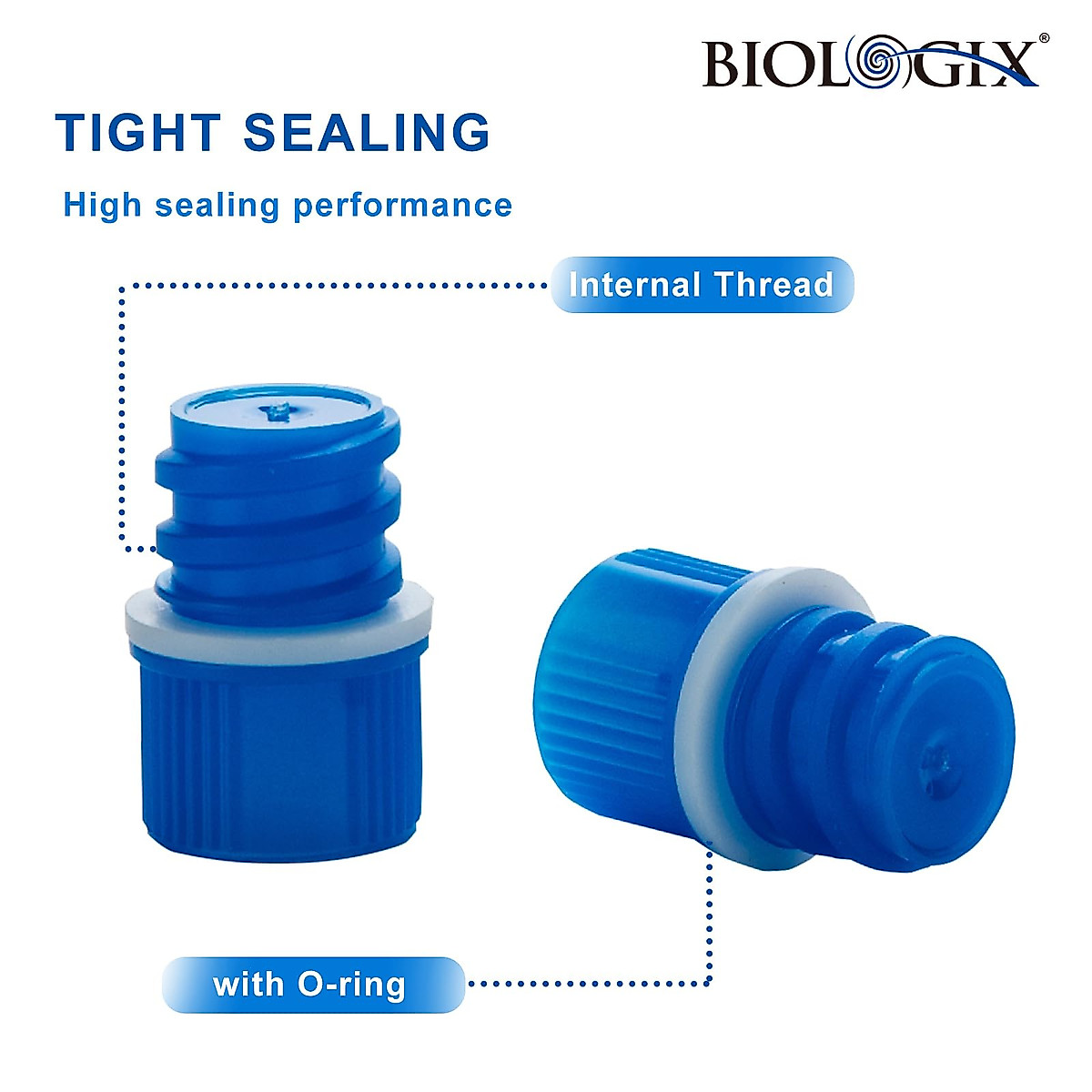 CryoKING 2.0ml Cryovial, Purple Vials, PP Tubes with Internal Thread, Tubes with Self-Standing Bottom, Lab vials with Caps for Sample Storage, 25 Pcs/Bag