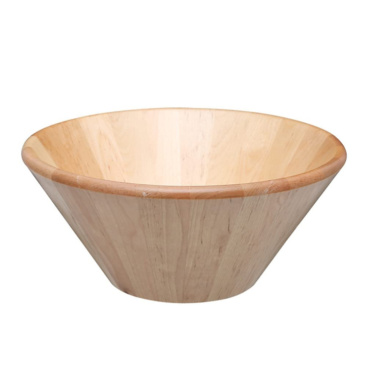 Hemoton Wooden Serving Bowl for Fruits or Salads 28cm Wooden Japanese Style Salad Bowl Rustic Wooden Bowl