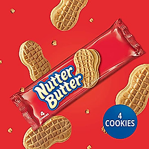 Nutter Butter Peanut Butter Sandwich Cookies, 4 Boxes of 12 Packs (4 Cookies Per Pack)