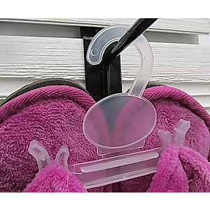 NAHANCO JLP156100 Plastic Sandal/Flip-Flops Display Hangers, 3 7/8" - Natural (Pack of 100)