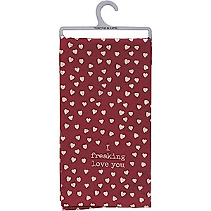 Primitives by Kathy I Freaking Love You Kitchen Towel