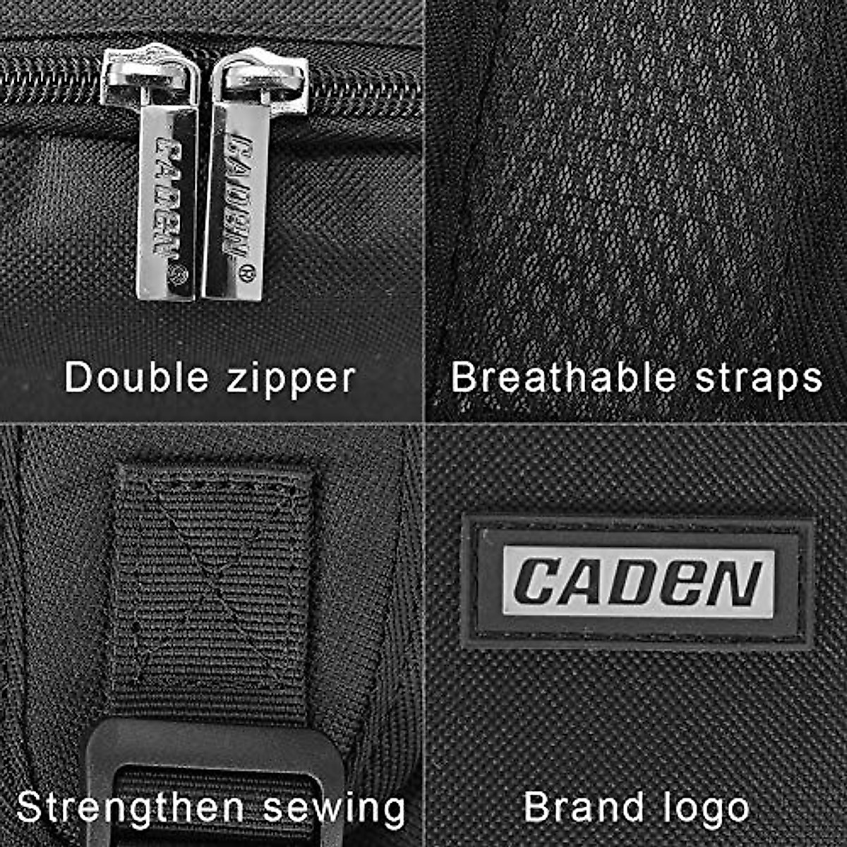 CADeN Camera Backpack Bag for DSLR/SLR Mirrorless Camera Waterproof with 15.6 inch Laptop Compartment, Tripod Holder, Rain Cover, Camera Case Compatible for Sony Canon Nikon Black L