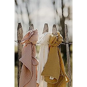 Bibs Cuddle Cloth | 2-Pack of 100% Organic Cloths | Perfect Nursing & Changing Mat Cover | Soft & Absorbent | Made in Denmark | Measures 27" x 27" (Ivory)