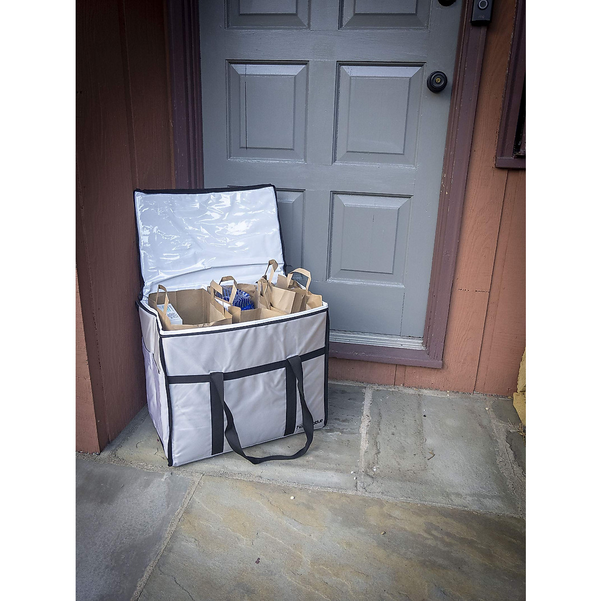 Homevative Locking Home Delivery Bag for Groceries, Packages, Food Delivery, etc. 2 Combination Locks included