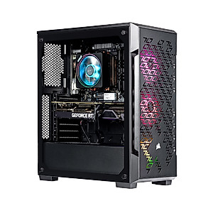 Velztorm Fultix Custom Built Gaming Desktop PC (AMD Ryzen 5-5500 6-Core, GeForce RTX 3070 8GB, 32GB DDR4, 512GB PCIe SSD + 2TB HDD (3.5), RGB Fans, 650W PSU, AC WiFi, Bluetooth, Win 11 Pro)