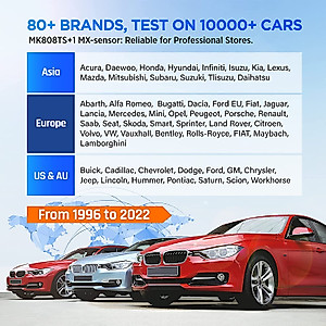 Autel MaxiCOM MK808TS with MX-Sensor, 2023 Updated of MK808BT and TS608, Bi-Directional Control, 28+ Service, All Systems Diagnoses, Activate/Program/Relearn TPMS Sensors, Access AutoAuth for FCA SGW