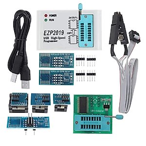 Sara-u EZP2019 High Speed USB SPI Programmer Support 24 25 93 Series Chips EEPROM 25 Flash BIOS Chip with 8 Socket