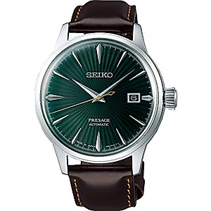 Seiko presage Mens Analog Automatic Watch with Leather Bracelet SRPD37J1