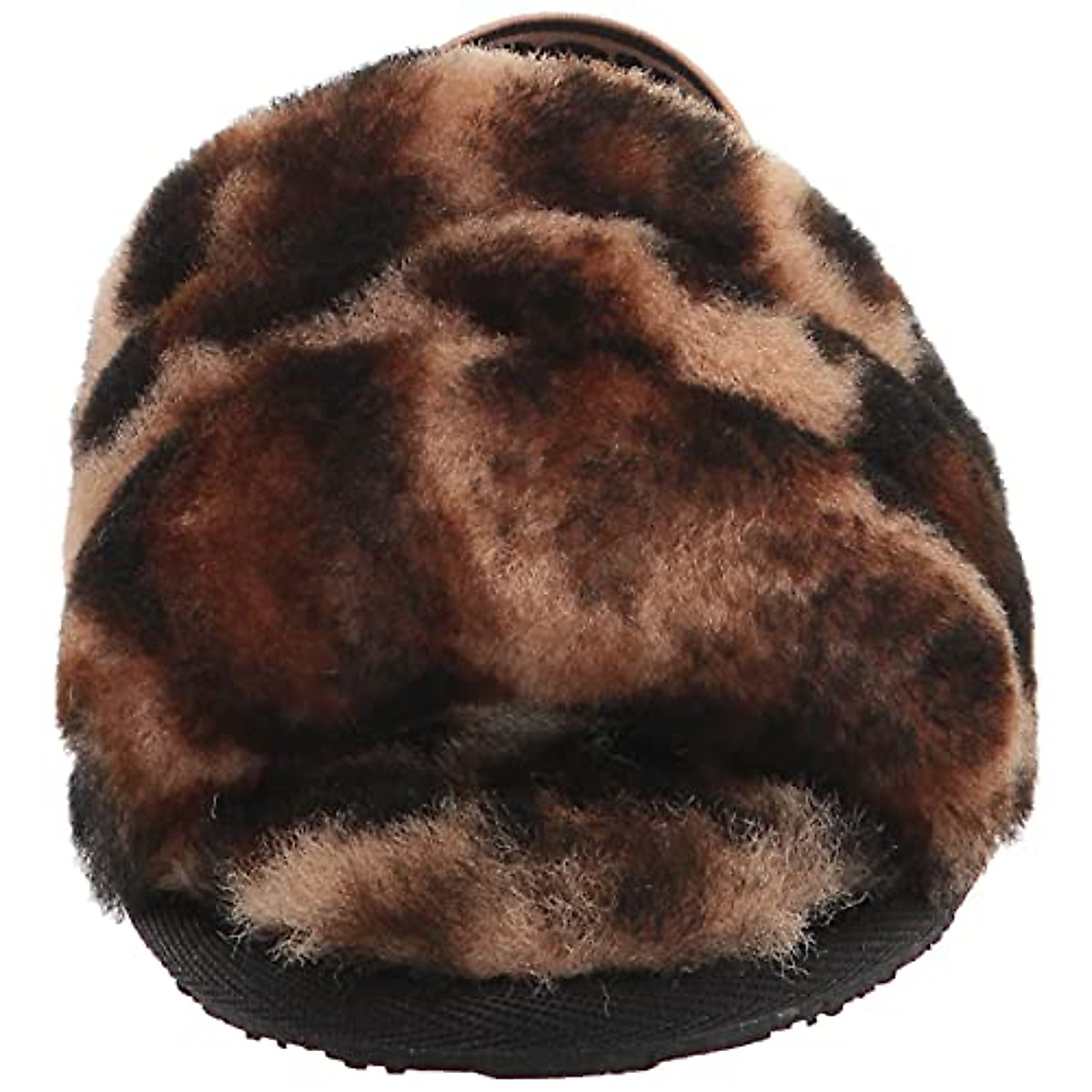 UGG Girls T Fluff Yeah Slide Panther Print Slipper, Butterscotch, 11 Little Kid