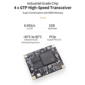 ALINX AC7100B AC7200 FPGA SoM with AMD Artix 7 XC7A100T XC7A200T 1GB DDR3 SDRAM 16 MB QSPI FPGA Core Board System on Module EMC ROHS Testing CE Certification Industrial Grade