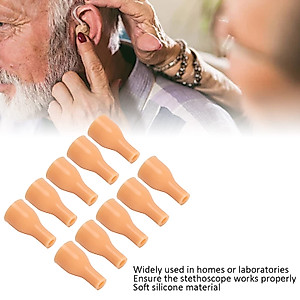 Hearing Test Stethoscope Tube Adapter, 10 Pieces Silicone Tube Adapter Spare Part Accessory Spare Part Accessory for Hearing Test Stethoscope for Hearing