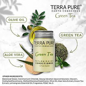 Terra Pure Green Tea Conditioner, 1.2 Oz. In Jam Jar With Organic Honey And Aloe Vera (Case of 300)