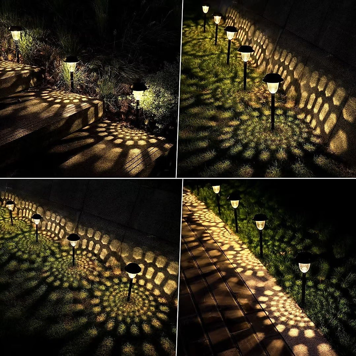 oditton Solar Spotlight, Solar Light, Solar Landscape Lights, Solar Pathway Lights, Waterproof IP66, 3 Lighting Modes Super Bright LED, Outdoor for Garden, Patio, Walkway, Backyard, 1 Pack