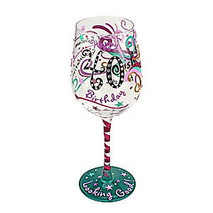 Top Shelf 40-ish Birthday Novelty Wine Glass