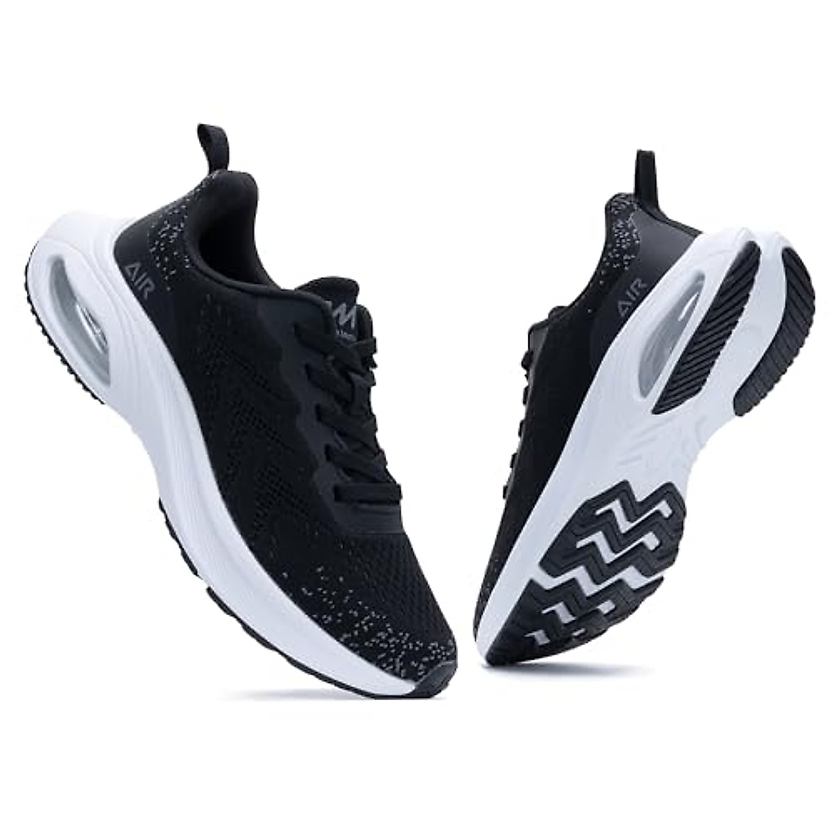 JARLIF Air Running Shoes for Women Athletic Tennis Shoes Breathable Lightweight Sport Shoes Supportive Walking Gym Jogging Sneaker Black 9