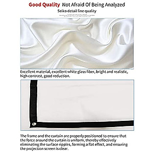 FMOGE Projector Simple Curtain Home Outdoor KTV Office Home Theater Portable 3D HD Projector Screen (Size : 150 inch)