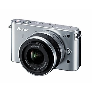 Nikon 1 J2 10.1 MP HD Digital Camera with 10-30mm and 30-110mm VR Lenses (Silver)