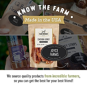 Farm Hounds - Chicken Jerky - Premium Natural Chicken Jerky For Dogs - From 100% Humanely Raised Chicken - Break-To-Size - Great For Training & Treats - No Added Fillers - Made in USA - 3.5 oz -1 Pack