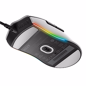 NZXT Lift 1 Symm, Lightweight Symmetrical Wired USB Gaming Mouse, Lightweight 67g Design, 1K Polling Rate, Omron Mechanical Switches, 16K DPI Optical Sensor, White