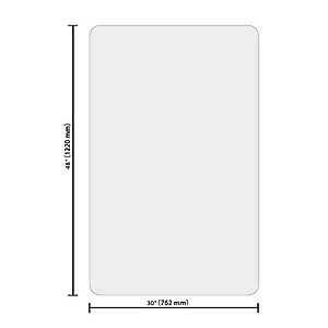 HOMEK Office Chair Mat for Hardwood Floor, 48” x 30” Clear Desk Chair Mat for Hard Floor, Easy Glide for Chairs