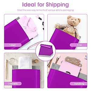 Metronic Poly Mailers 10x13 100 Pcs, Large Shipping Bags for Clothing | Strong Adhensive Mailing Bags for Small Business, Shipping Envelopes, Tear-resistant Packing Bags in Purple