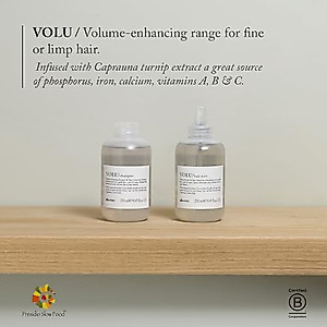 Davines VOLU Shampoo | Volume Shampoo for Fine, Thin Hair Types | Gentle Everyday Volumizing | 8.45 fl oz (Pack of 1)