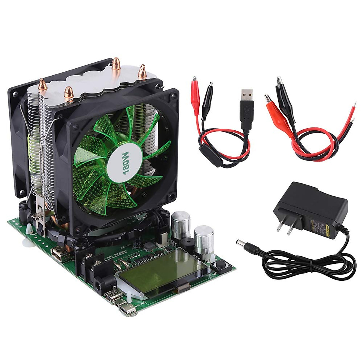 180W Constant Current Electronic Load,200V 20A Battery Tester Discharge Capacity for Electronic Constant Current Load, USB Tester and Cable Detector