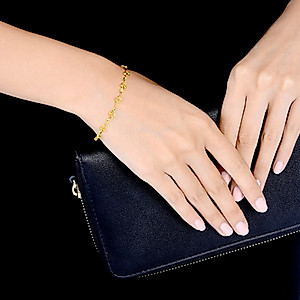 CHOW SANG SANG 999.9 24K Solid Gold Price-by-Weight 4.13g Gold Twisted and Hoop Bracelet for Women 25784B | 6.6 Inches, (17 CM)