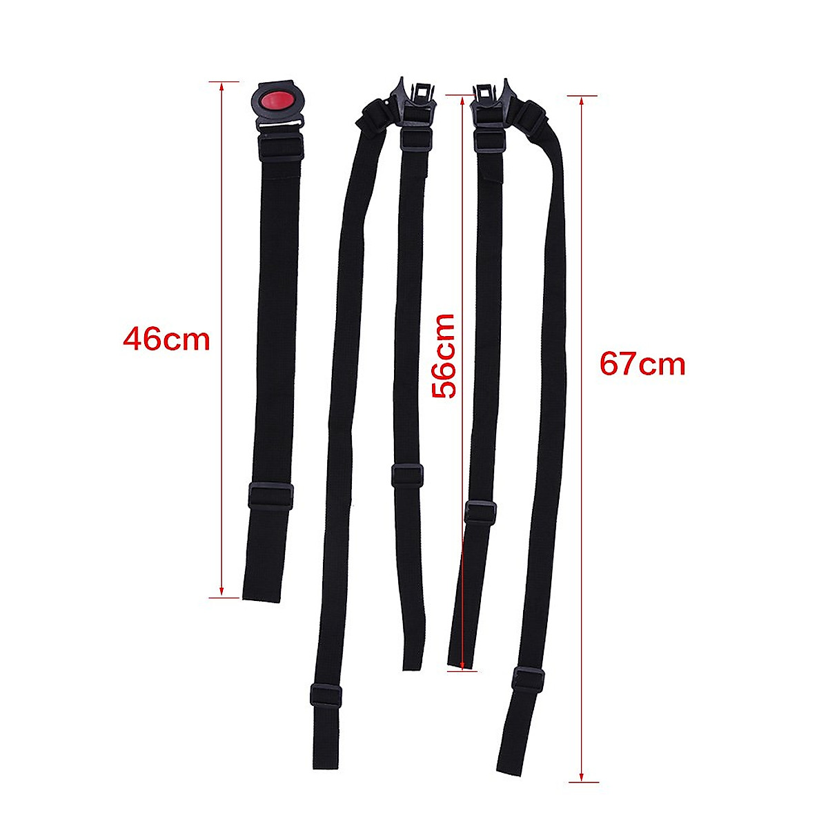 Allsor Baby Chair Safety Harness, Durable Baby Stroller Safety Belt, Adjustable 5 Point Harness for Baby Stroller Pushchair Children High Chair Buggy Safe Protection