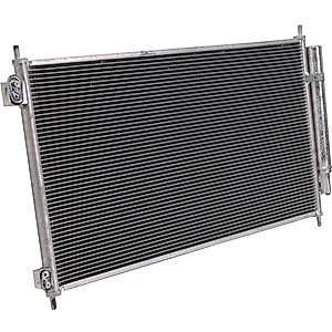 Kool Vue A/C Condenser Compatible With 2008-2012 Honda Accord, Fits 2012-2015 Crosstour, Fits 2010-2011 Accord Crosstour With Receiver Drier