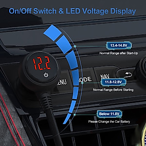 Car Cigarette Lighter Adapter, USB C Charger 30W and Quick Charge 3.0 Car Cigarette Lighter Splitter, 12V/24V Independent Switches, Fast Car USB Charger for All Car Devices, iPhone 14/13/12 pro