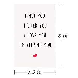 Alzombi Funny I Love You Card, Birthday Card, Anniversary Card, Card for Boyfriend Husband Fiance