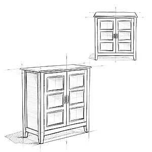 SIMPLIHOME Burlington SOLID WOOD 30 inch Wide Transitional Low Storage Cabinet in White for the Living Room, Entryway and Family Room