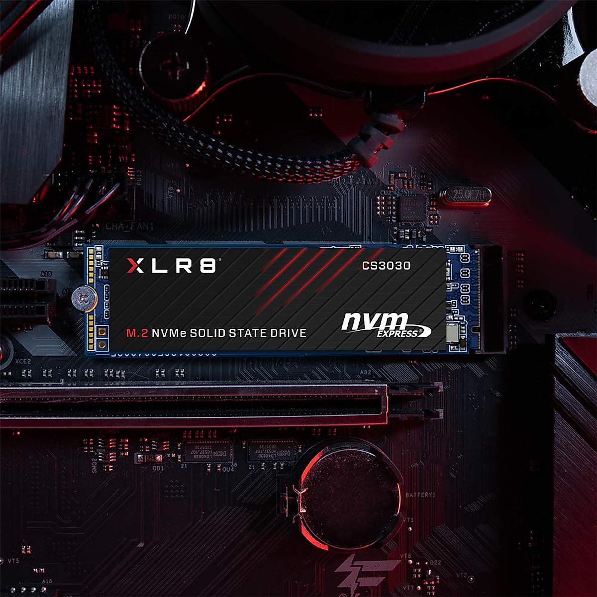 PNY XLR8 CS3030 1TB M.2 PCIe NVMe Gen3 x4 Internal Solid State Drive (SSD), Read Up to 3,500 - M280CS3030-1TB-RB