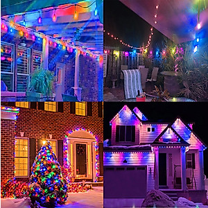 Red ST38 Replacement LED Bulb Red 1W Shatterproof C7/E12 Candelabra Base ST38 Filament Bulb Red Plastic LED Indoor Outdoor String Light Replacement Bulbs for Wedding Party Home, Red (15 Pack)