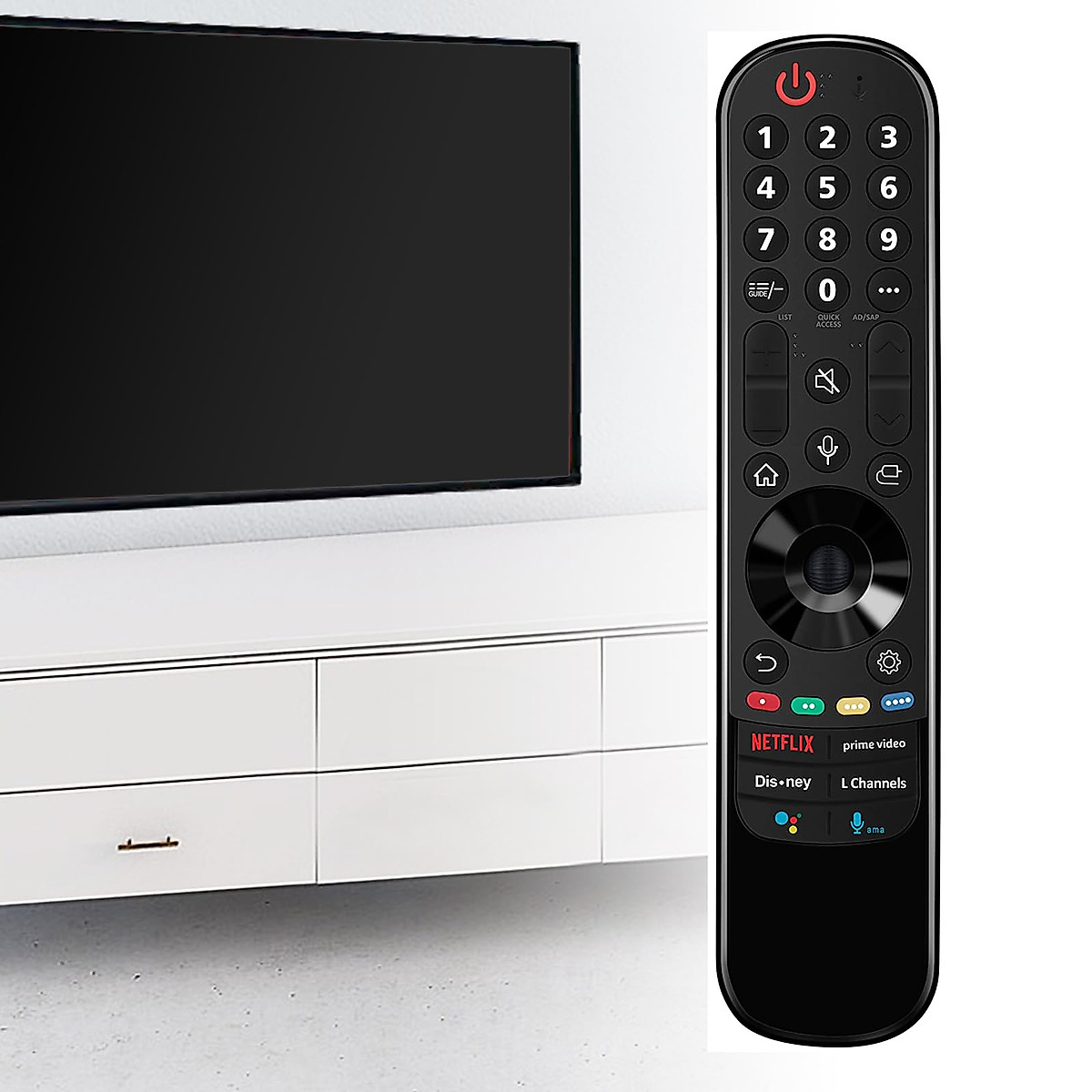 AN-MR22GA MR22GA Replace Magic Voice Search Remote Control fit for LG LED 4K UHD Smart webOS 2022 TVs & OLED TV 4K Smart TV G2 B2 C2 Series Television