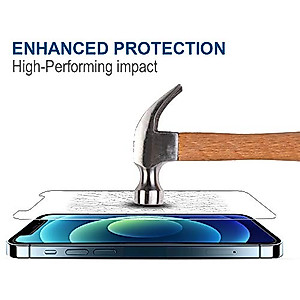 Arae Screen Protector for iPhone 12 Mini, HD Tempered Glass Anti Scratch Work with Most Case, 5.4 inch, 3 Pack