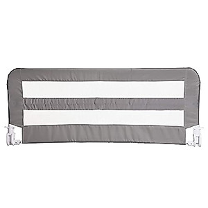 Little Chicks Sydney Toddler Bed Rail - Foldable & Portable - Suitable for Flat Beds Bases up to Queen-Size Mattress - Gray - Model CK027
