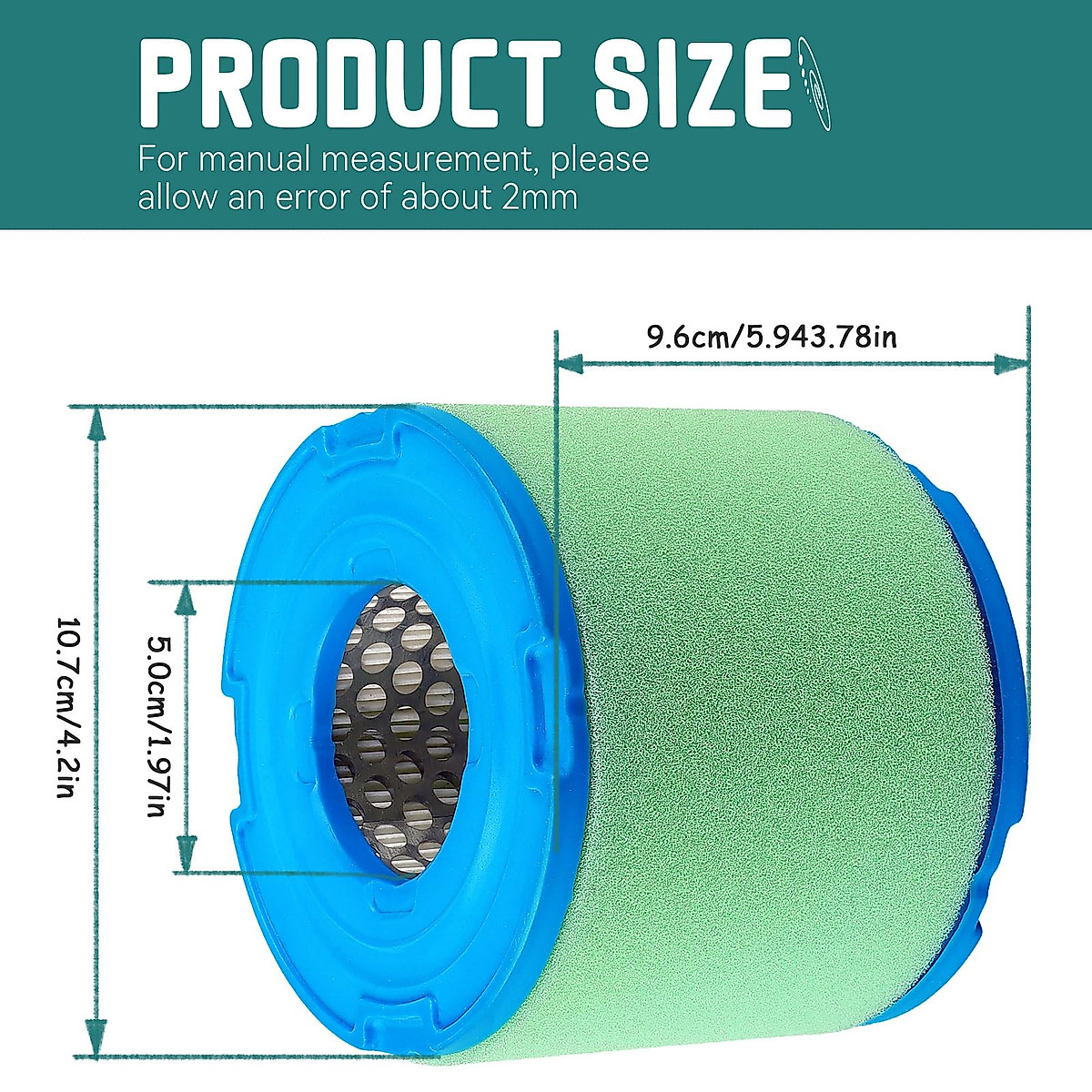 393957 Air Filter for Briggs & Stratton 393957S 390930 271794 271794S 4106 7-18 HP Horizontal Engines LG393957 LG393957S PT9334 PT4301 Lawn Mower