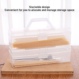 WonLiq Portable Flatware Organizer with Lid, Plastic Cutlery Silverware Cutlery Countertop Storage Containers, Kitchen Utensil Storage Box