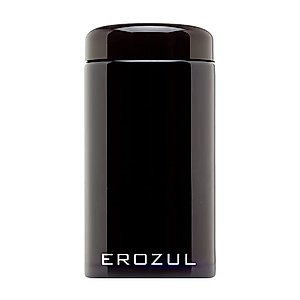 Erozul 500 ml (1 oz) Screw Top Airtight Wide Mouth Ultraviolet Glass Jar with High UV Protection