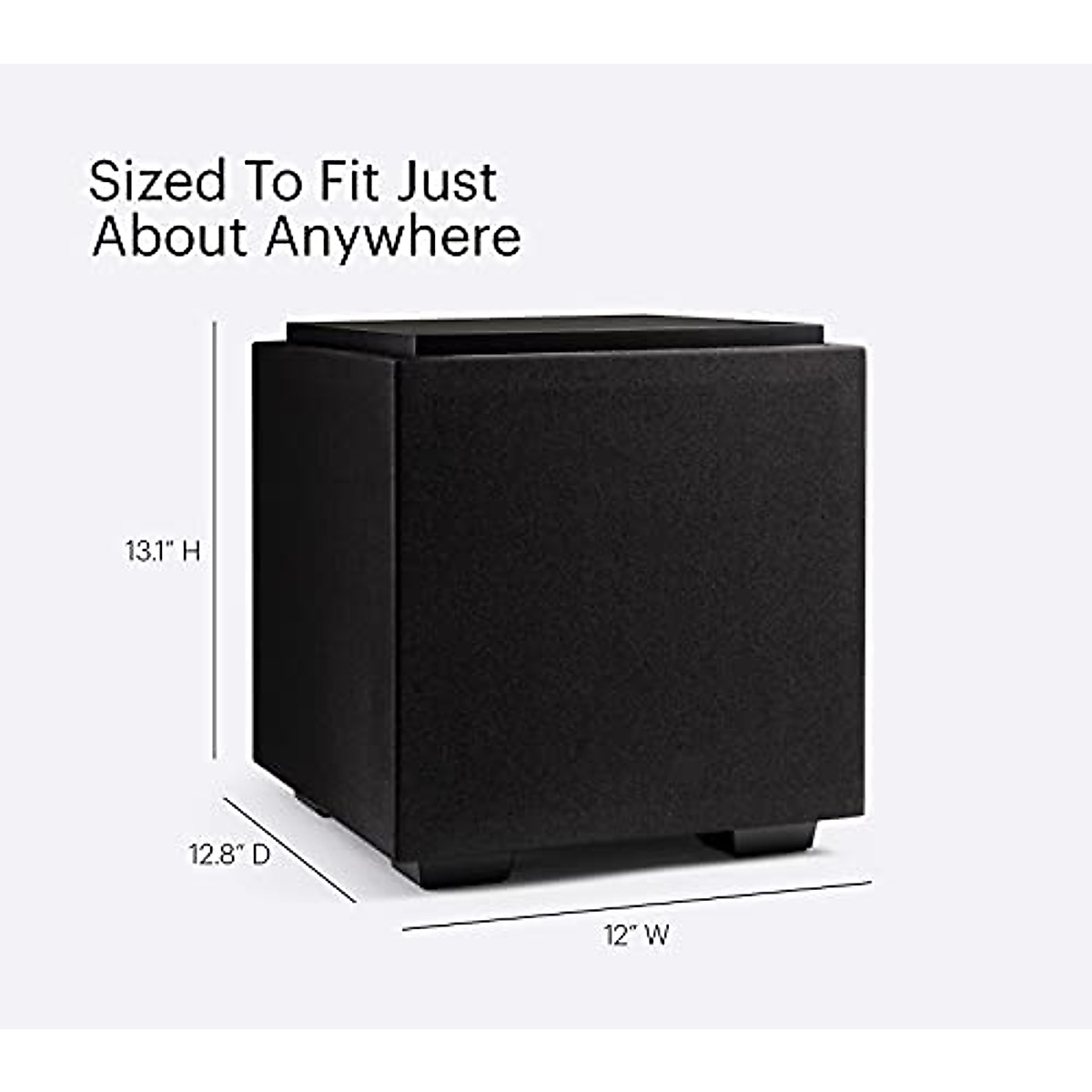 Definitive Technology Descend DN8 8" Subwoofer (2021 Model) - Digitally Optimized for Movies & Music, New 3XR Architecture, 500W Peak Class D Amplifier & (2) Pressure-Coupled 8" Bass Radiators, Black