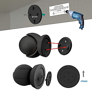 HONWELL Battery Operated Motion Sensor Light Outdoor Wireless Spotlight Waterproof Motion Detector Security Flood Light, Light Sensor Auto On Off for Outside Stair Shower Wall Corner Shed-1Piece