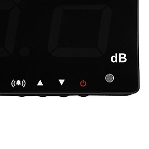 9.6'' Sound Level Meter Tester, 30~130db Sound Level Meter Tester, Large Screen LCD Display Wall Hanging Type Decibel Noise Measuring with Alarm (Sound Level Meter with Data Logger)