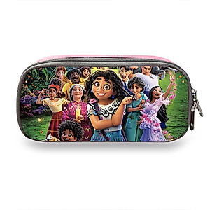 DXYYAZI Pink Backpack, 3D Printing Cartoon Anime Mirabel Backpack Lunch Bag Pencil Case Combination-2