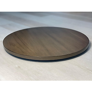 Advanced Furniture 21 Inches Diameter Wheat Wood Rotating Turntable Lazy Susan 360 Swivel