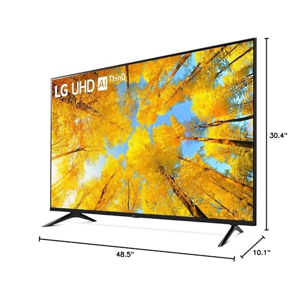 LG 55UQ7570PUJ 55 Inch 4K UHD Smart webOS TV Bundle with Deco Gear Home Theater Soundbar with Subwoofer, Wall Mount Accessory Kit, 6FT 4K HDMI 2.0 Cables and More
