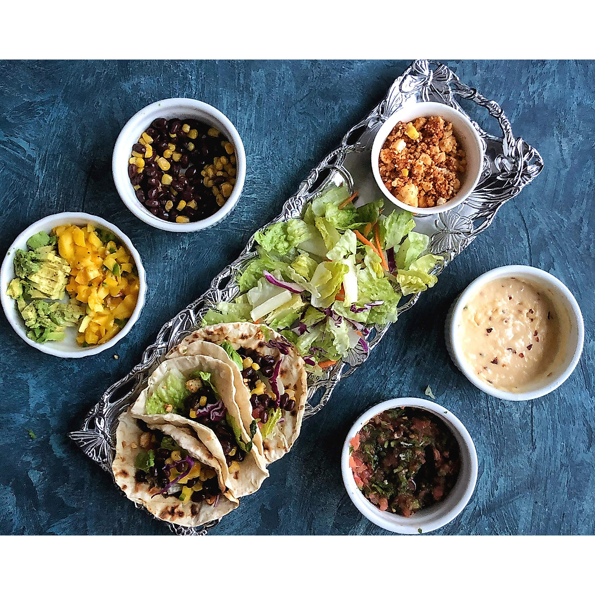 Arthur Court Designs Aluminum Butterfly Oblong Tray 18.5 inch x 6 inch