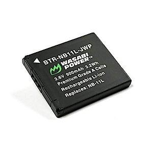 Wasabi Power Battery for Canon NB-11L, NB-11LH and Canon PowerShot A2300 IS, A2400 IS, A2500, A2600, A3400 IS, A3500 IS, A4000 IS, ELPH 110 HS, ELPH 115 HS, ELPH 130 HS, ELPH 135 IS, ELPH 140 IS, ELPH 150 IS, ELPH 160, ELPH 170 IS, ELPH 320 HS, ELPH 340 H